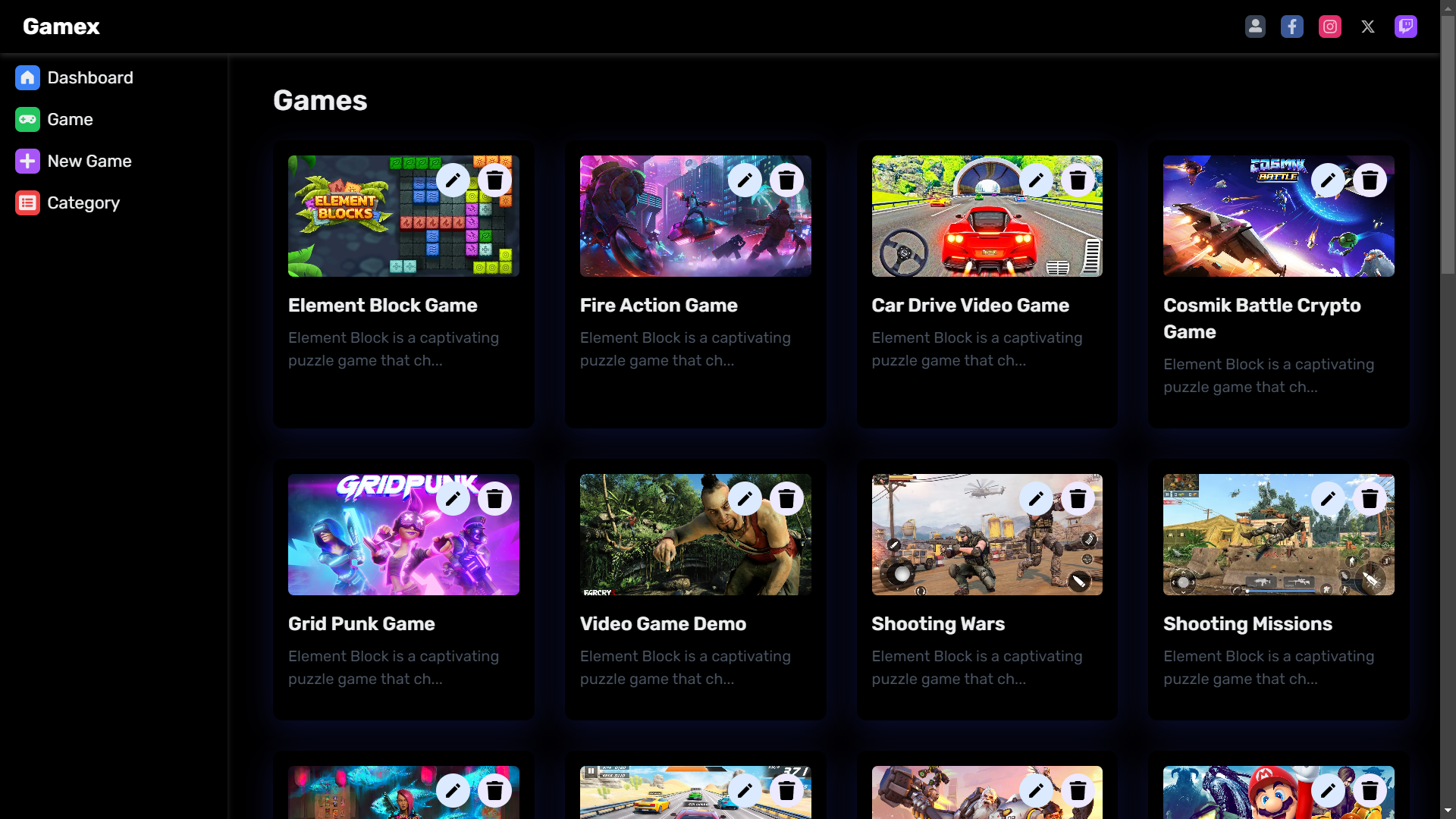 GameX - React Next.js HTML5 Web Game Site Frontend + Backend by shopead_code